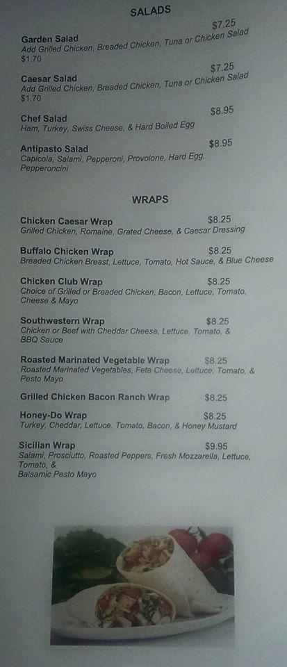 Menu at Sea Shell's Pizza & Subs pizzeria, Sea Isle City