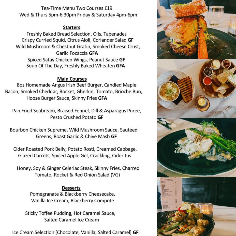 Menu at The Hoose Bistro restaurant, Belfast