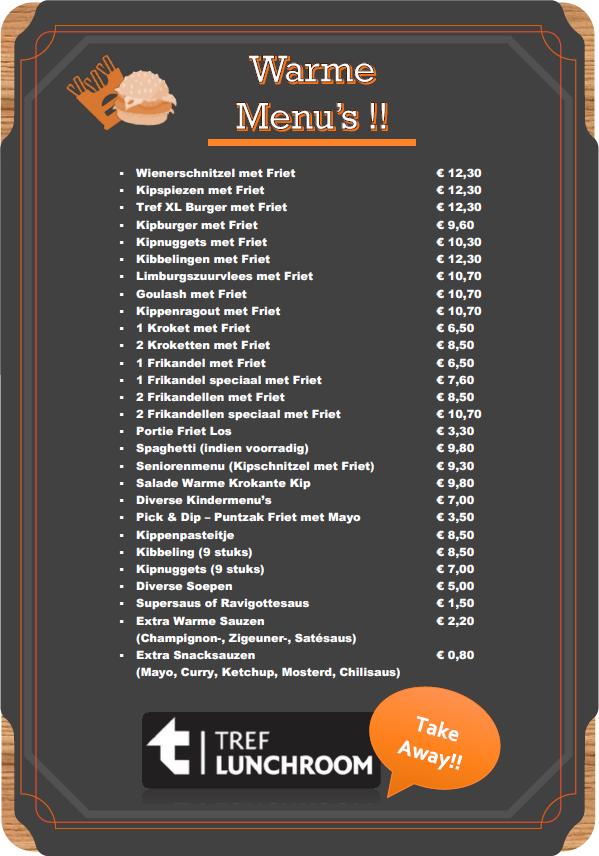 Menu at TREF DELICATESSEN, Venlo