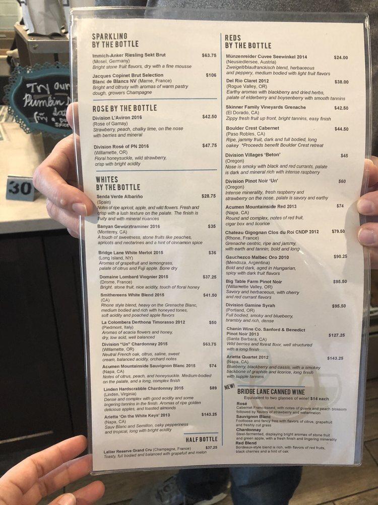 Menu at Lake Anne Coffee House & Wine Bar, Reston