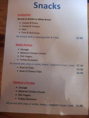 Menu at The Red Lion pub & bar, Llanfair Caereinion