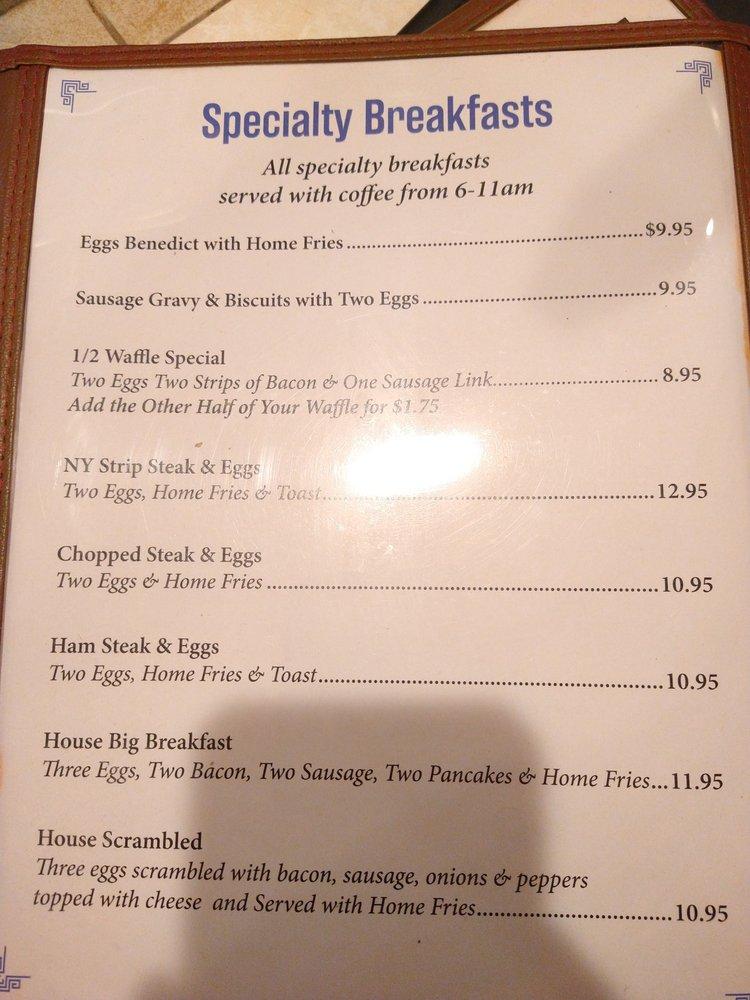 Menu at The Union Diner restaurant, Endwell