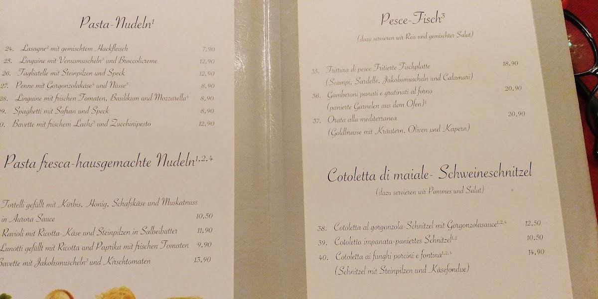 Speisekarte von Osteria il Conte restaurant, Butzbach
