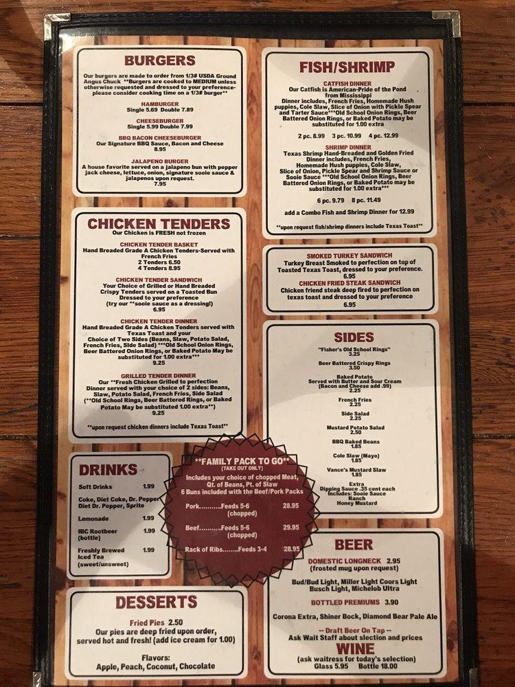 Menu at Scott Station BBQ, Scott