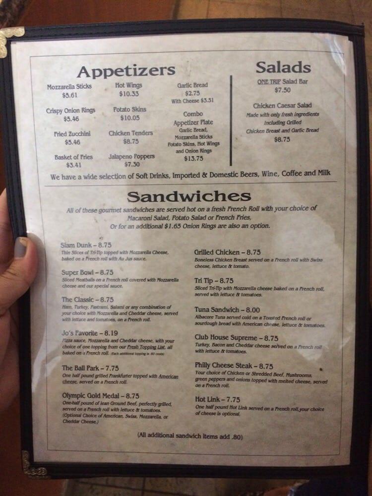 Menu at High Five Pizza BBQ, San Jose, 171 Branham Ln