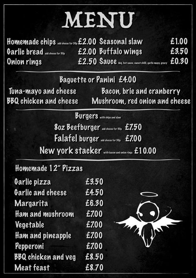 Menu at The Old Angel Inn pub & bar, Bardney