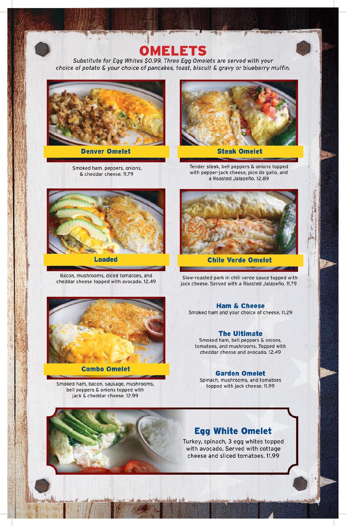 Menu at Generals Cafe & Grill, Delano