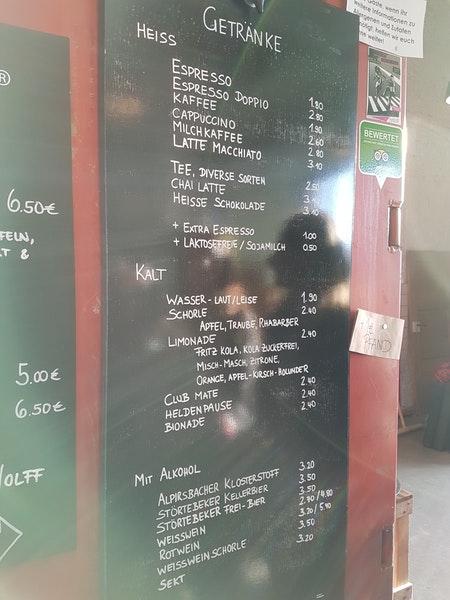 Menu at alina café cafe, Karlsruhe