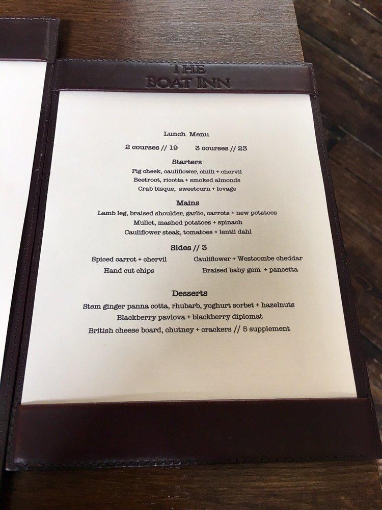Menu at The Boat pub & bar, Lichfield, The Boat