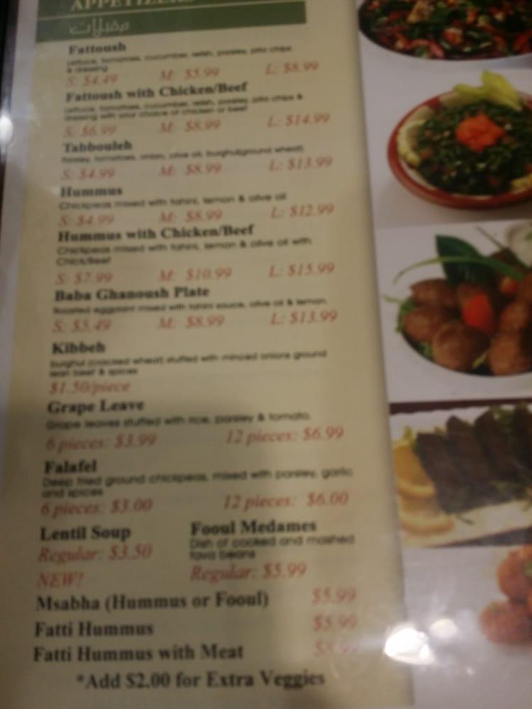 Menu at The Shish Shawarma & Grill restaurant, London