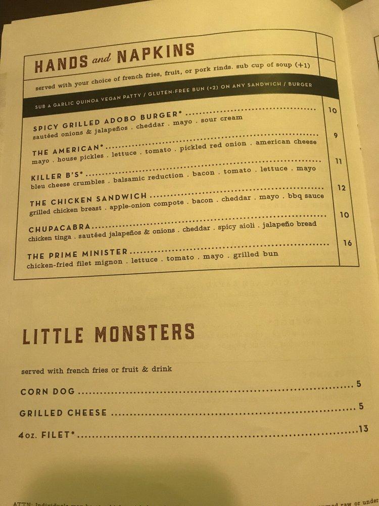Menu at The Winston pub & bar, Norman