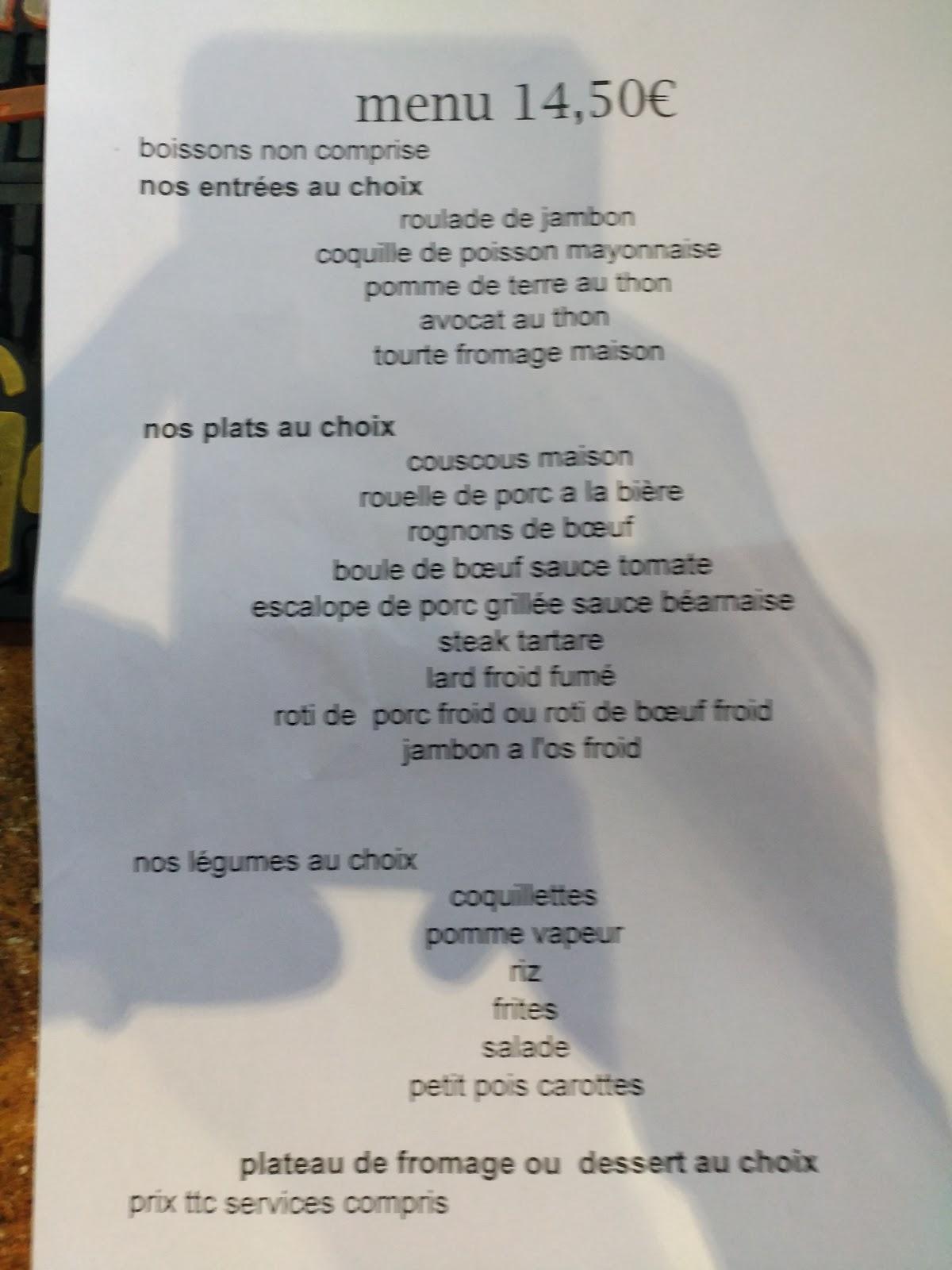 Menu au Le Moulin De La Barne, Arques, 160