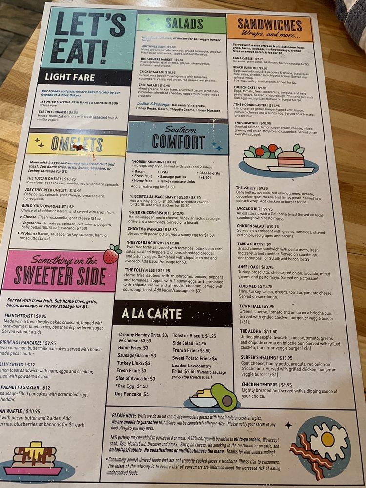 Menu at Black Magic Cafe, Charleston, Ashley River Rd