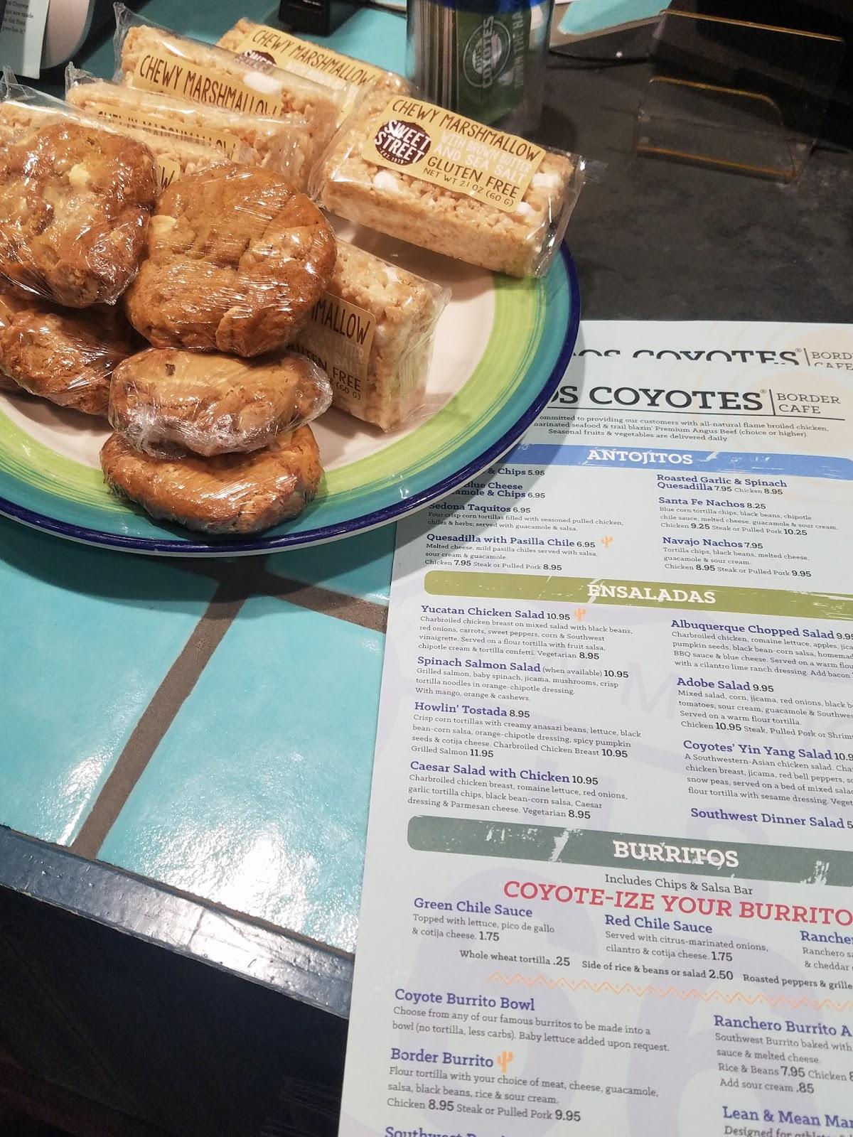 Menu at Dos Coyotes Border Cafe, San Ramon