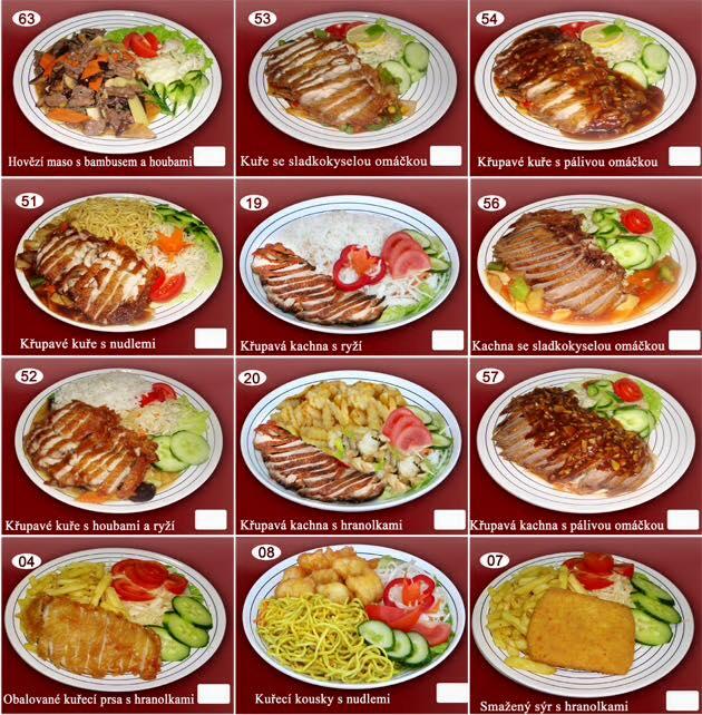 Menu at Dragon Restaurant, Havířov