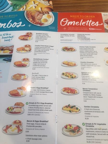 Menu at IHOP restaurant, Lynnwood, 196th St SW