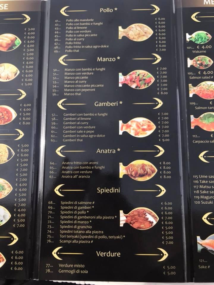 Menu da Ristorante Sushi Yu, San Felice Circeo