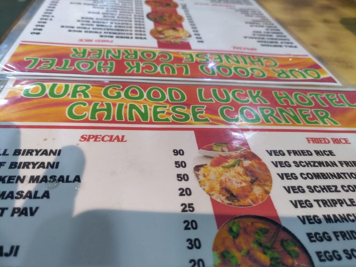 Menu at Our Good Luck Hotel, Mira Bhayandar