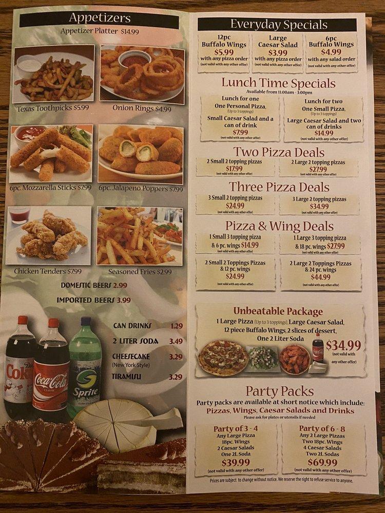 Menu at Megatoppers Pizza Joint pizzeria, Bullhead City