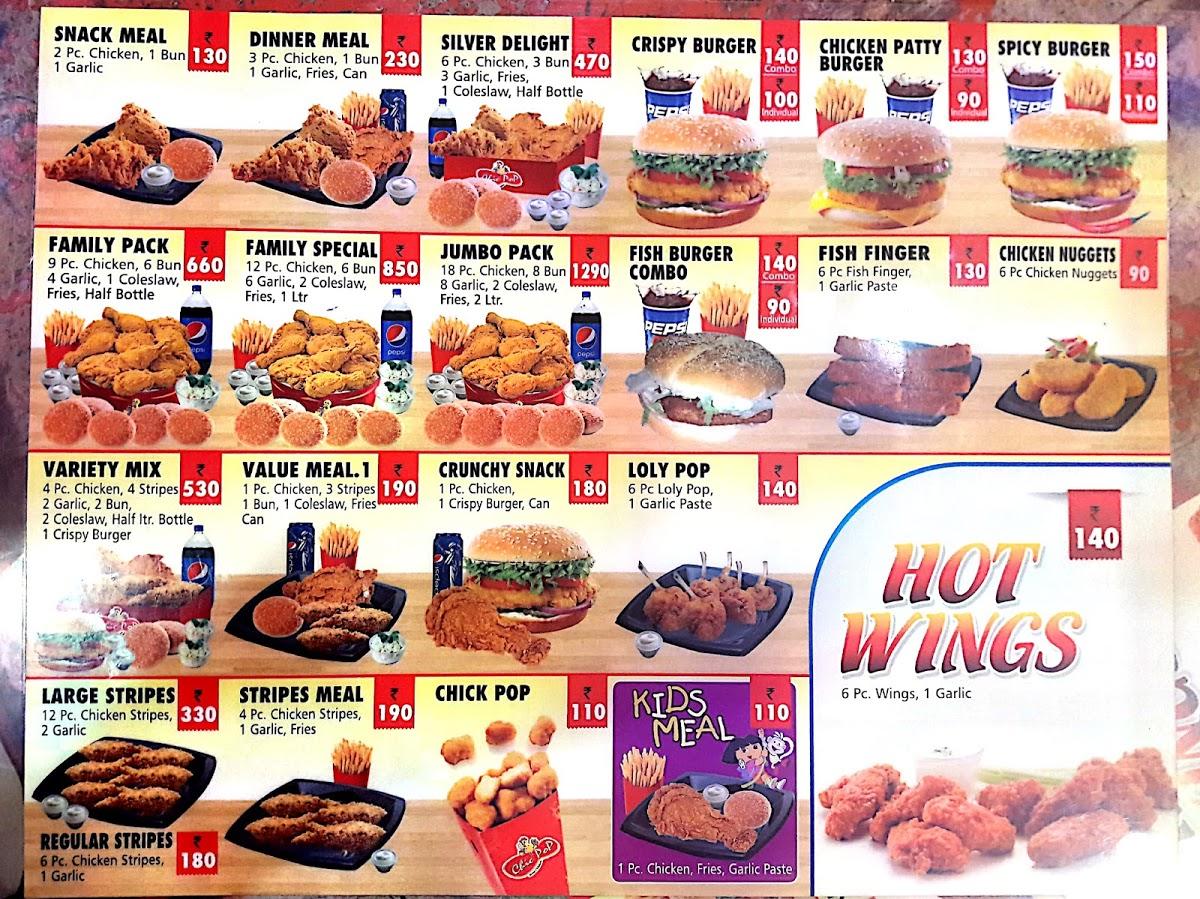 Menu at Chic Pop, Attingal, Attingal Thiruvananthapuram Road
