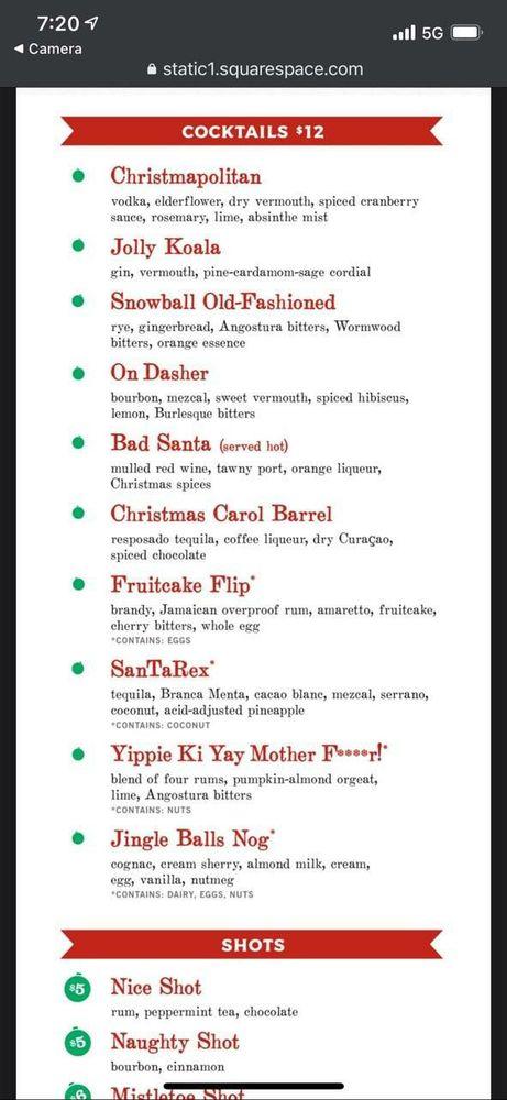 Menu at Nickel City pub & bar, Fort Worth