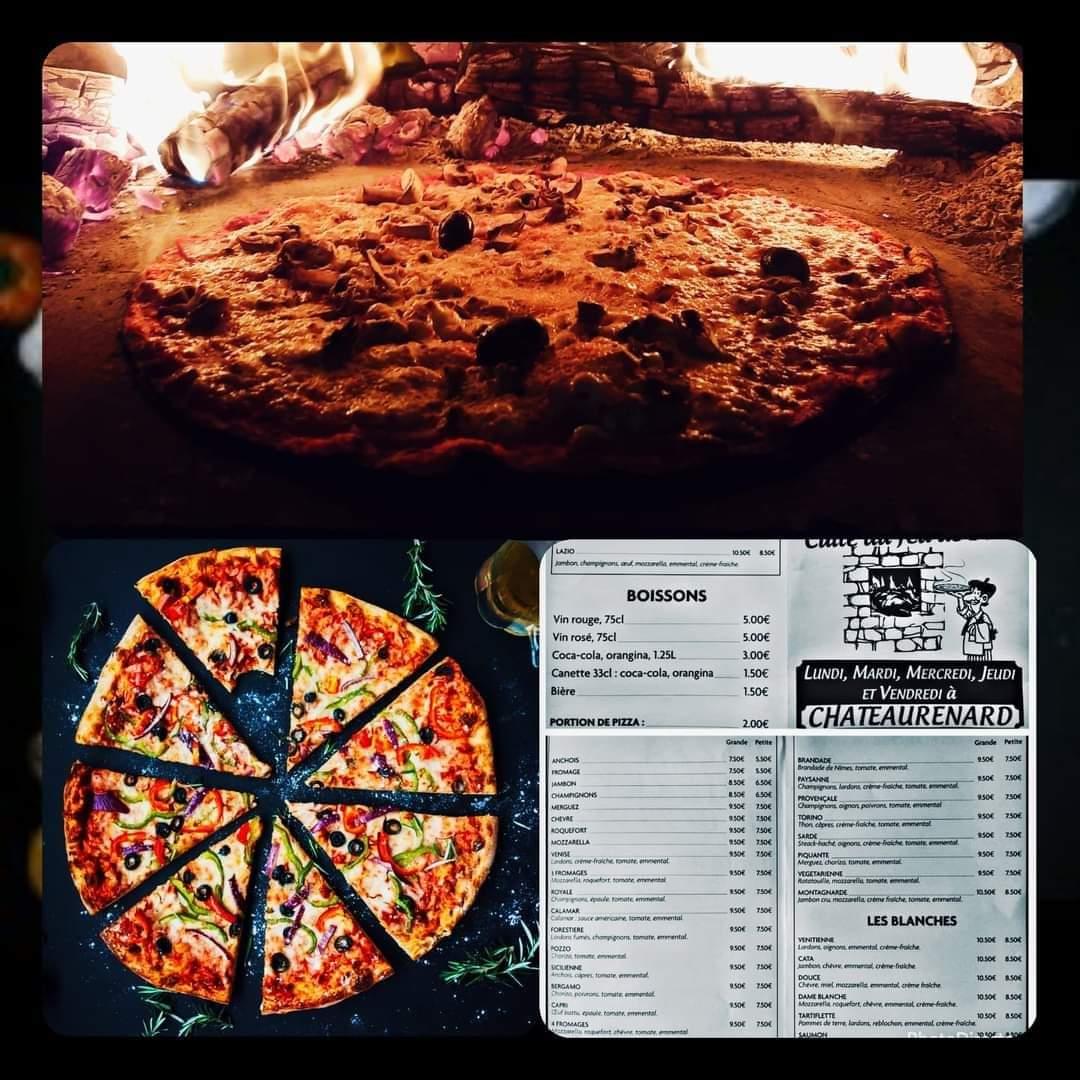 Menu au Pizza Thierry pizzeria, Châteaurenard