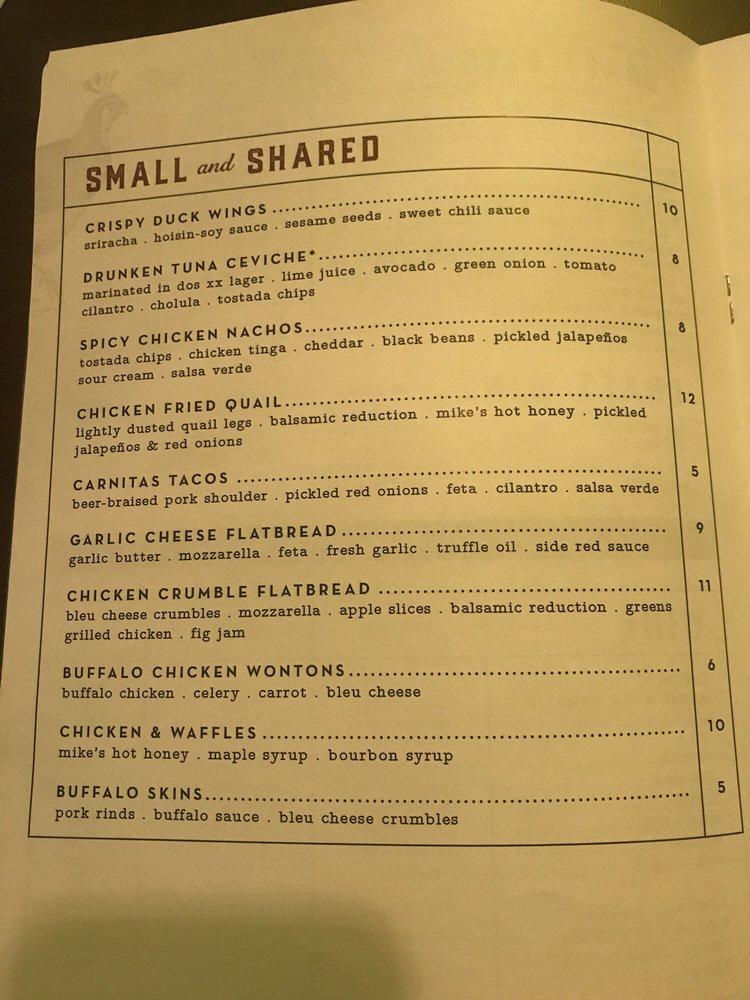 Menu at The Winston pub & bar, Norman