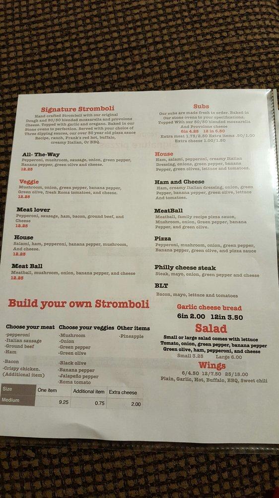 Menu at Hanover Pizza & Ice Cream Unlimited pizzeria, Hanover