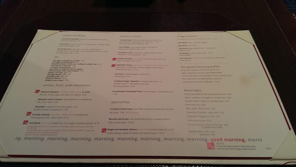 Menu at The Republic Grill, Houston