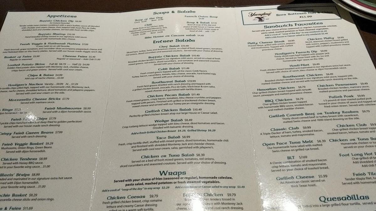Menu at Houligan's Speedway pub & bar, Daytona Beach, W International ...