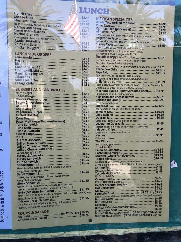 Menu at The Sandtrap pub & bar, Avalon, Avalon Cyn Rd