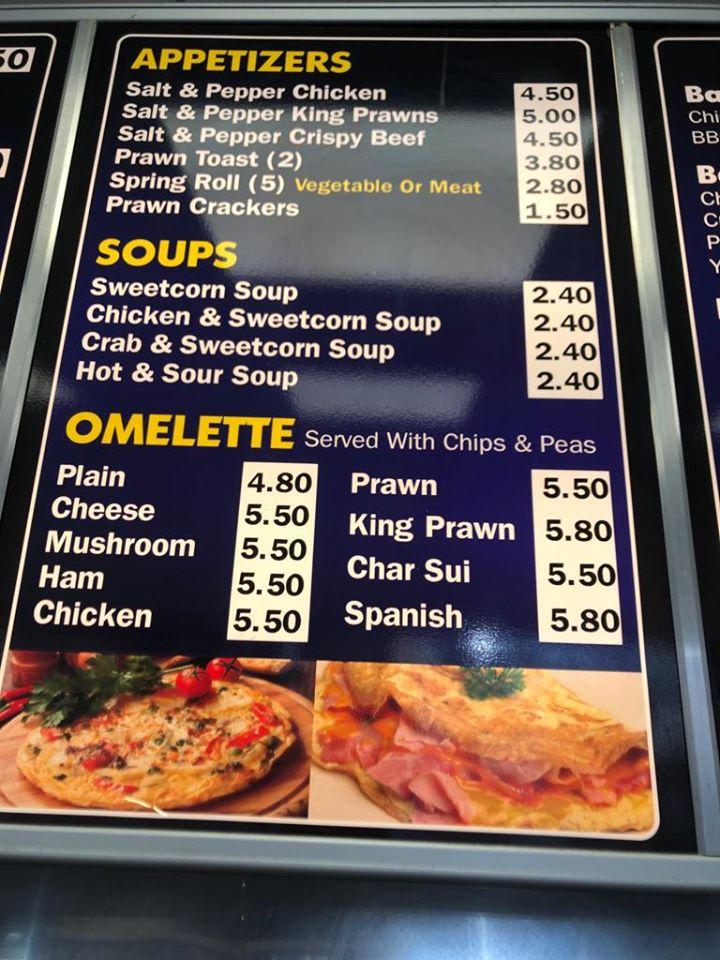 Menu at Hope Farm Fish Bar, Ellesmere Port
