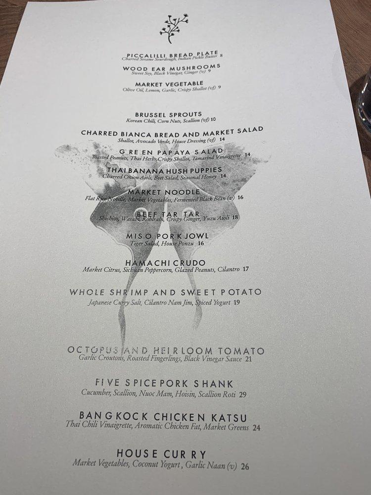 Menu at Piccalilli pub & bar, Culver City