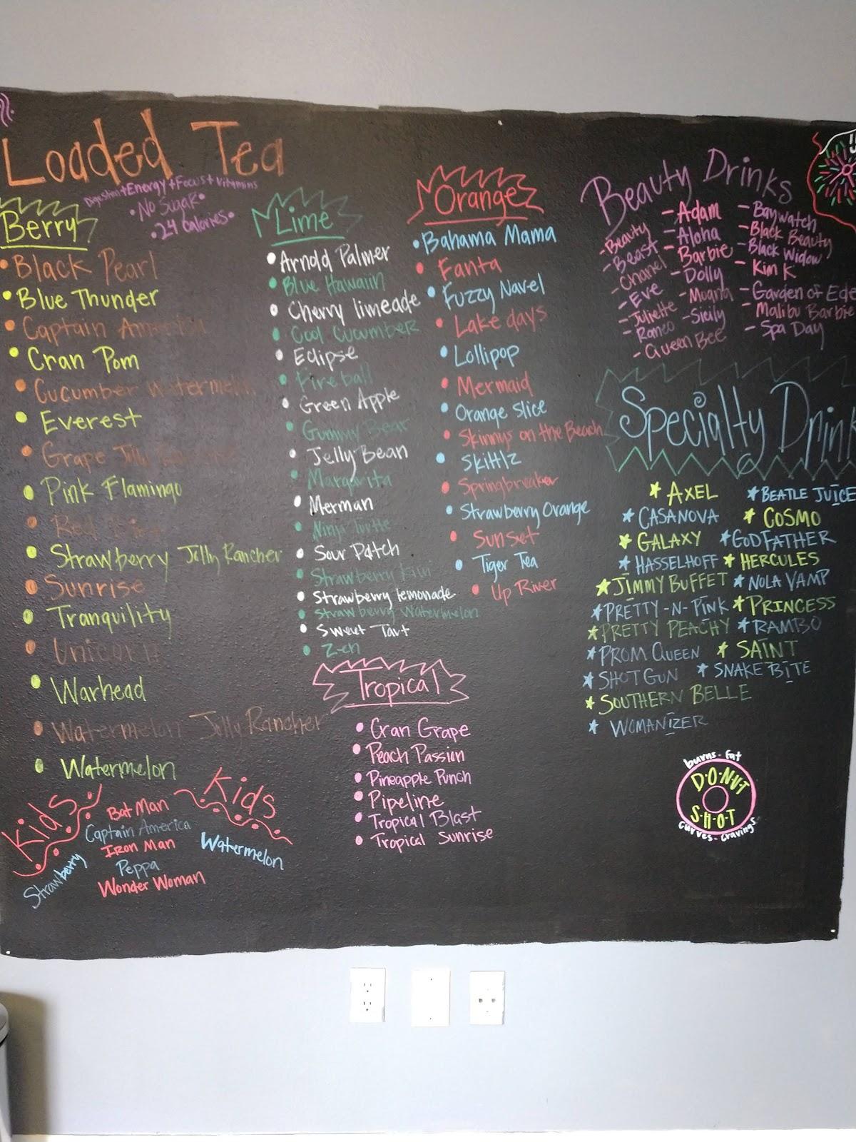 Menu at Bayou View Nutrition restaurant, Gulfport