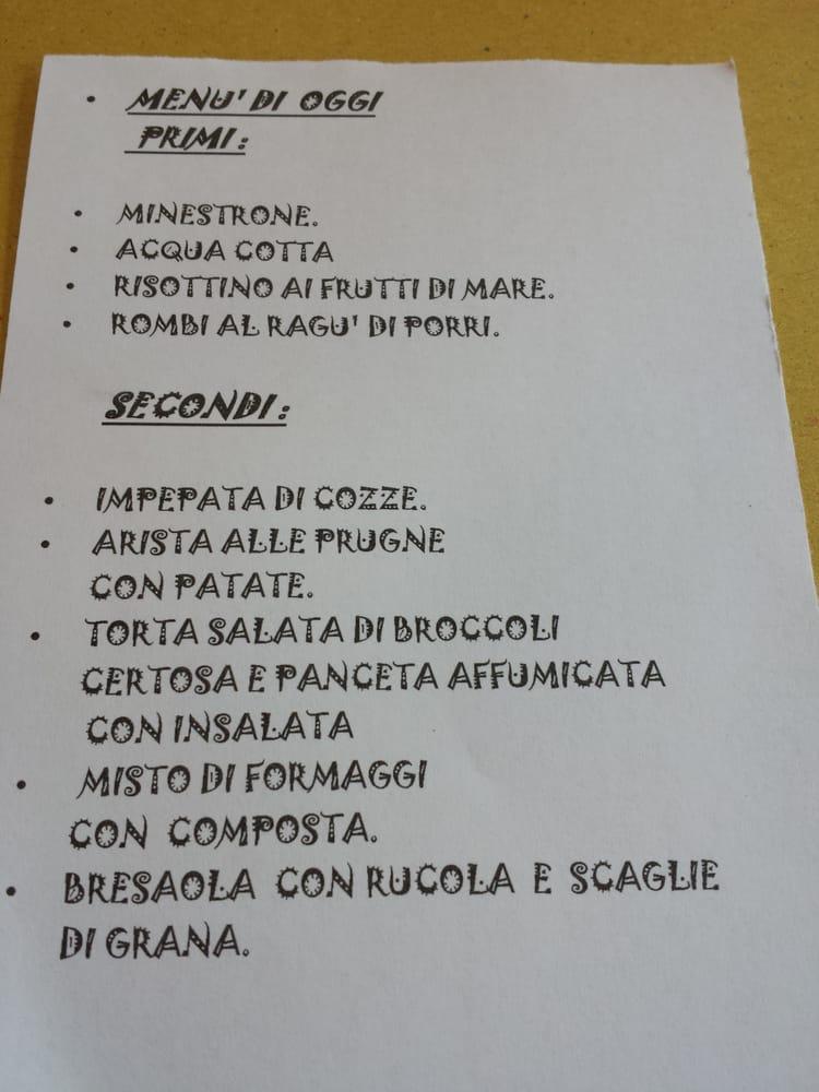 Menu at Caffè Caboto cafe, Savona