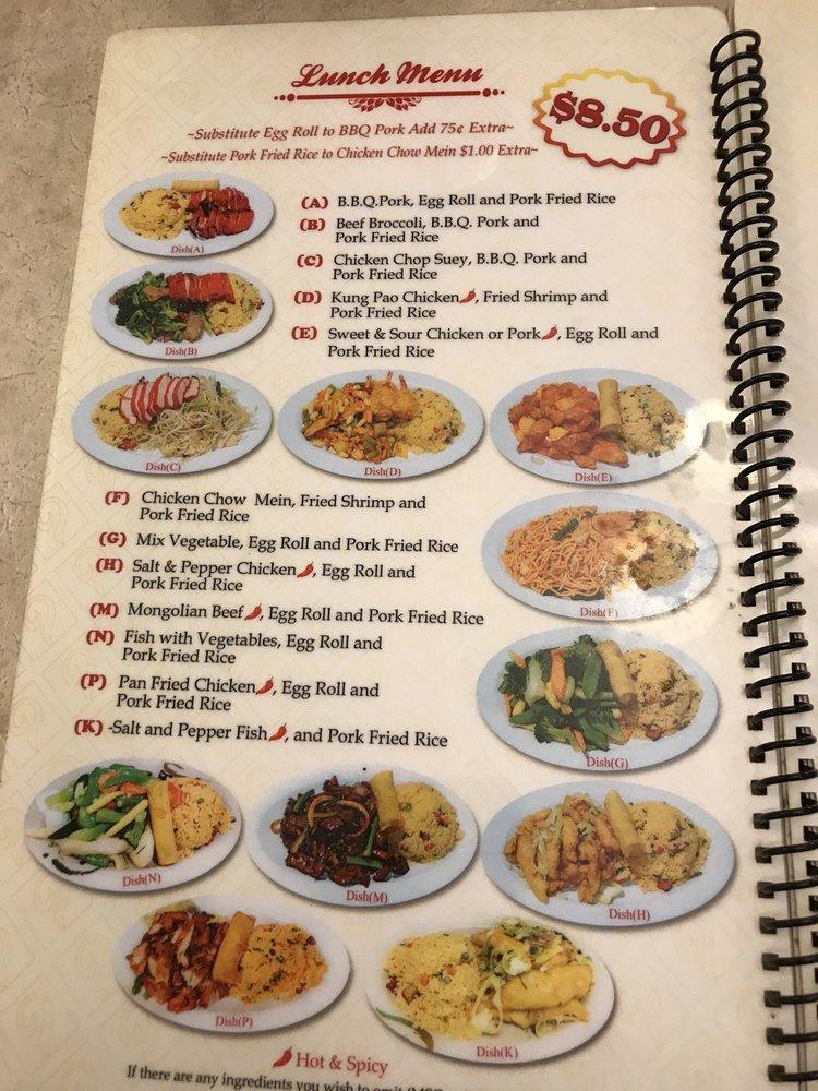 Menu at Fortune House restaurant, El Centro