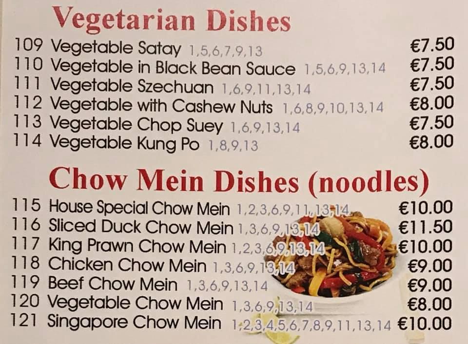 Menu at Happy Harbour Chinese Restaurant and Takeaway, Kilkee
