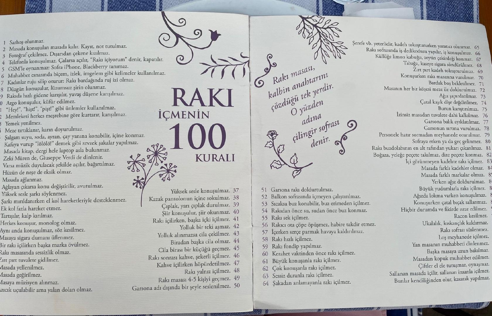 Menu at Kekik Restaurant, Datça, Atatürk Cd. No:54/A