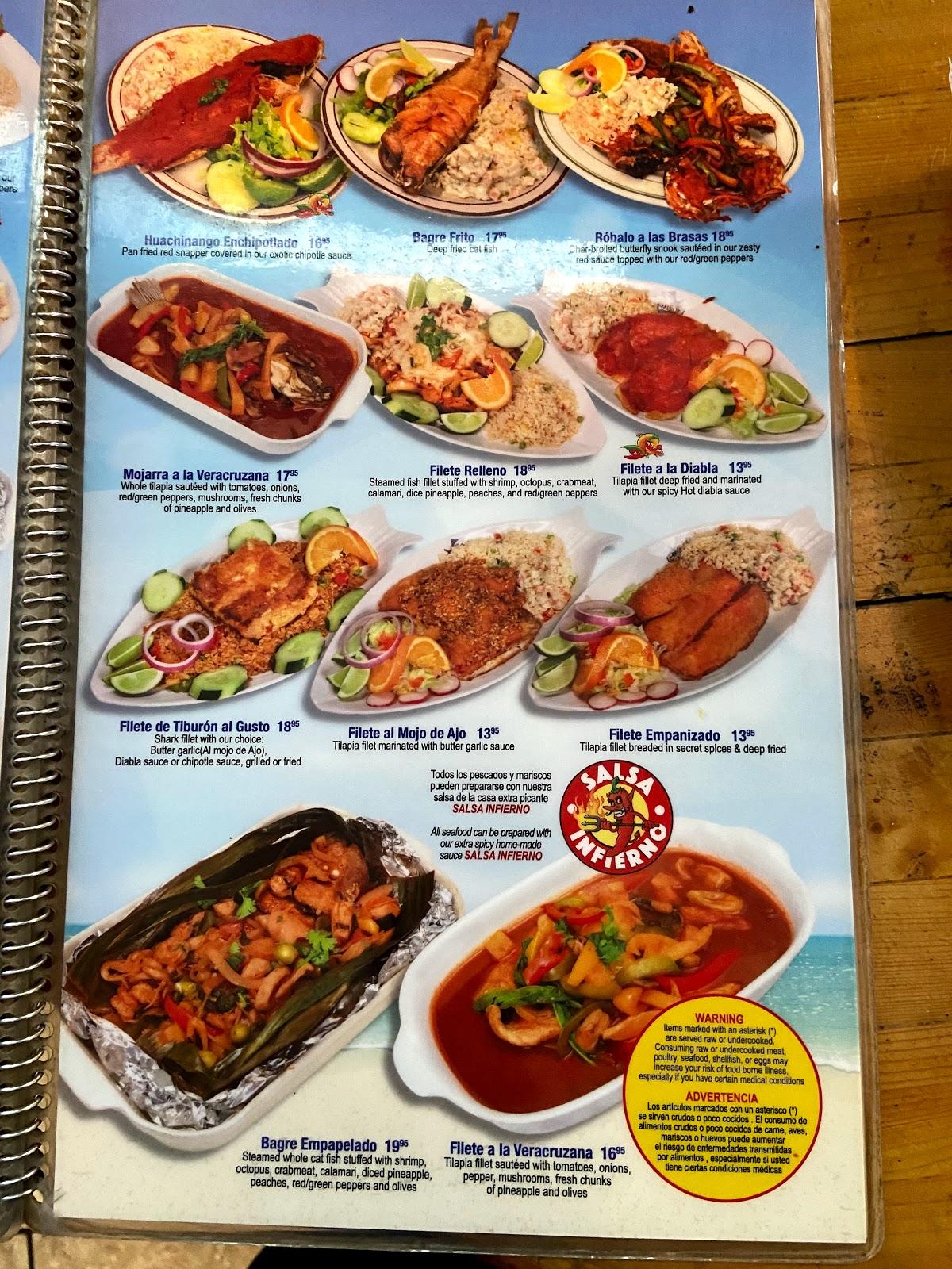 Menu at La Canoa restaurant, Milwaukee, W Lincoln Ave