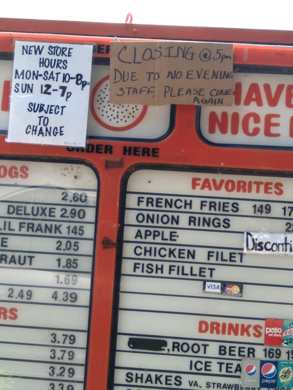 Menu at Wiener Works restaurant, Fayetteville, 915 Person St
