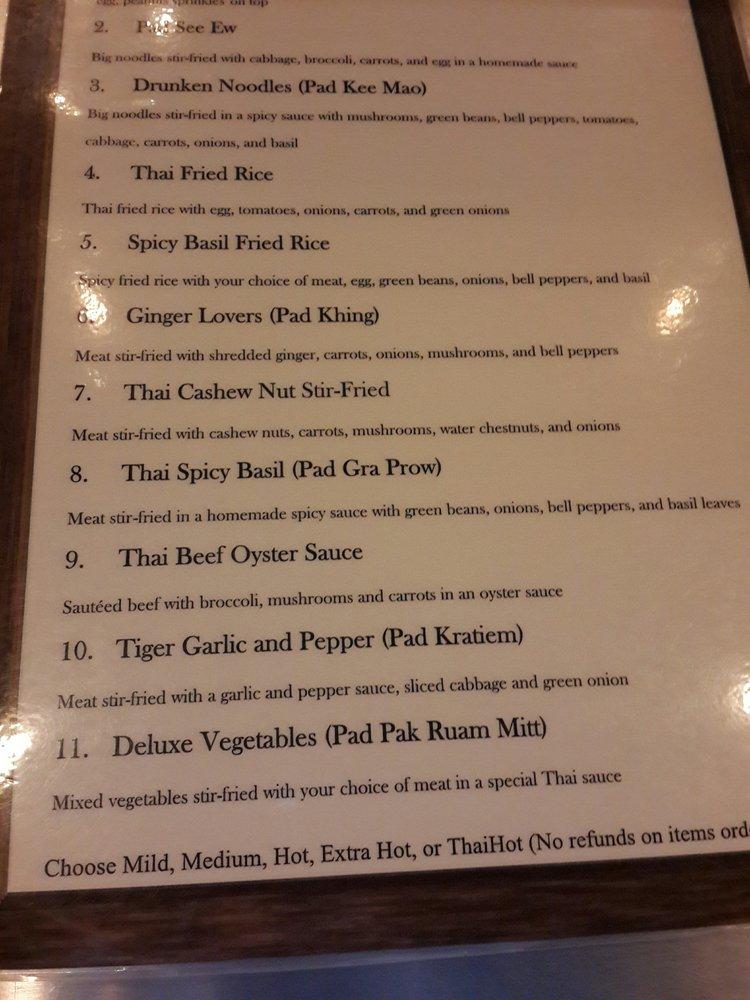 Menu at Bangkok Kitchen pub & bar, Avon