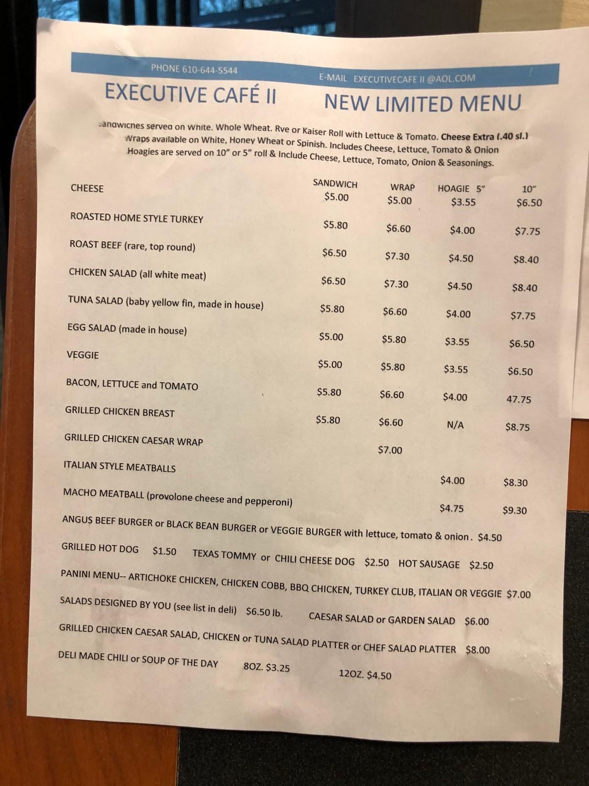 Menu at Berwyn Bistro cafe, Berwyn