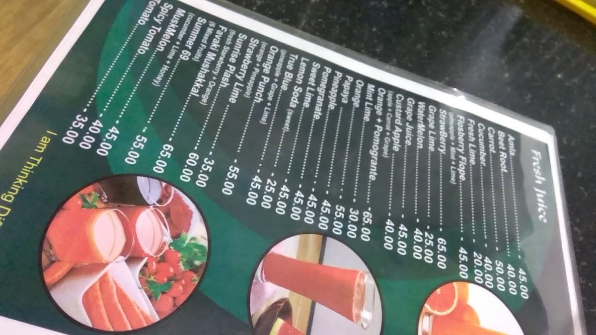Menu at Green Apple Juice Shop, Thiruporur, 3