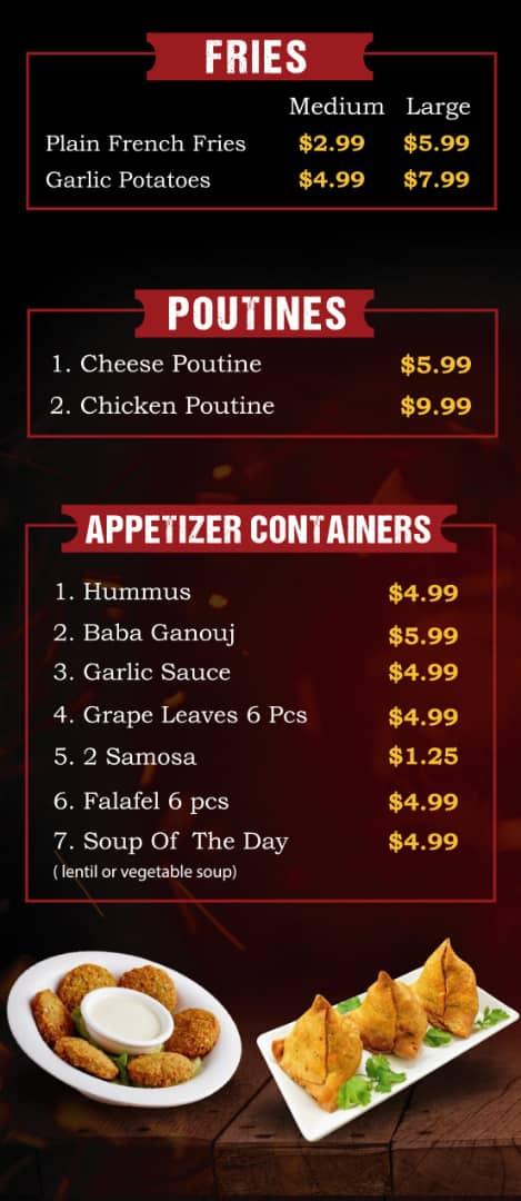 Menu at PAPARIKOO Mediterranean Cuisine restaurant, Toronto