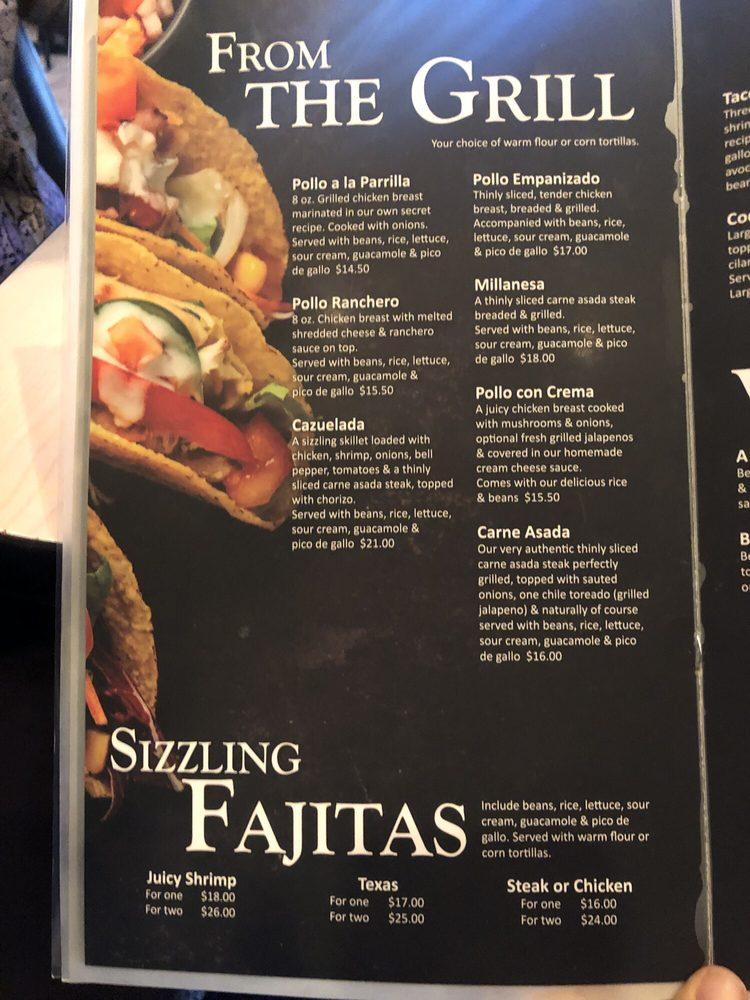 Menu at Dos Reales Authentic Mexican Restaurant, Shawnee