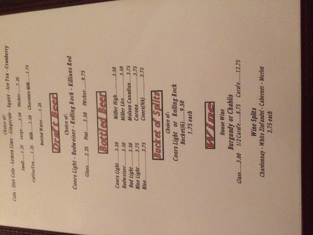 Menu at Gagster's Restaurant & Catering, Niagara Falls
