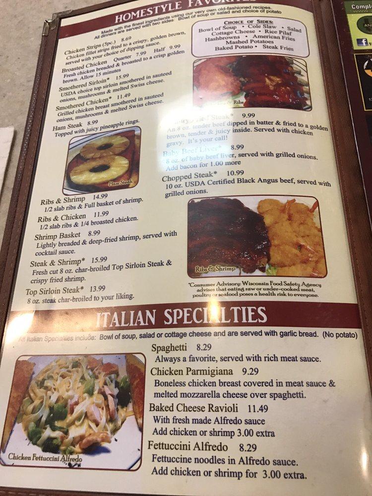 Menu at Friendship House Family Restaurant, Rhinelander