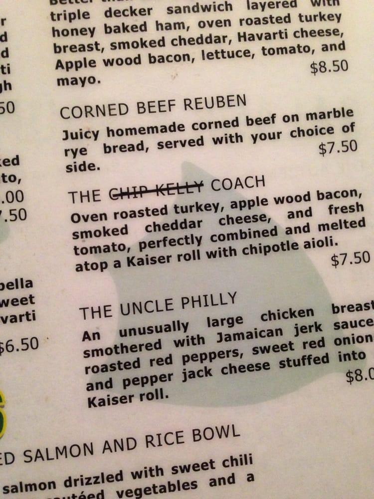 Menu at Quacker's Last Stop pub & bar, Eugene