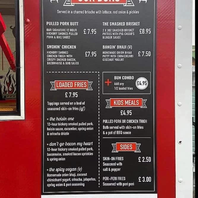 Menu at The Three Tuns pub & bar, March