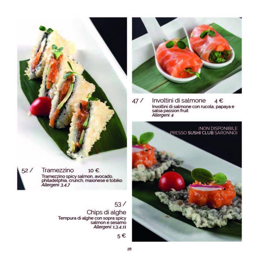 Menu at Ristorante Sushi Club - Saronno (va), Saronno